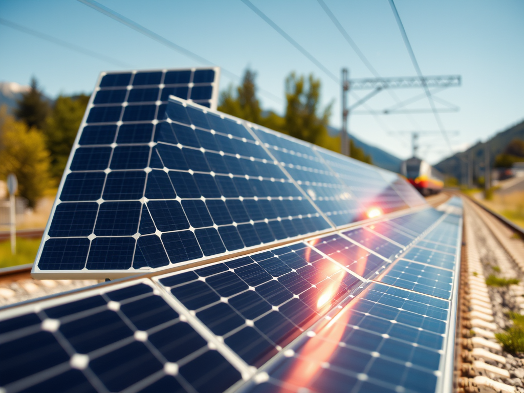 🚄 Switzerland’s First Removable Solar Power Plant on Railway Tracks 🌞 ...