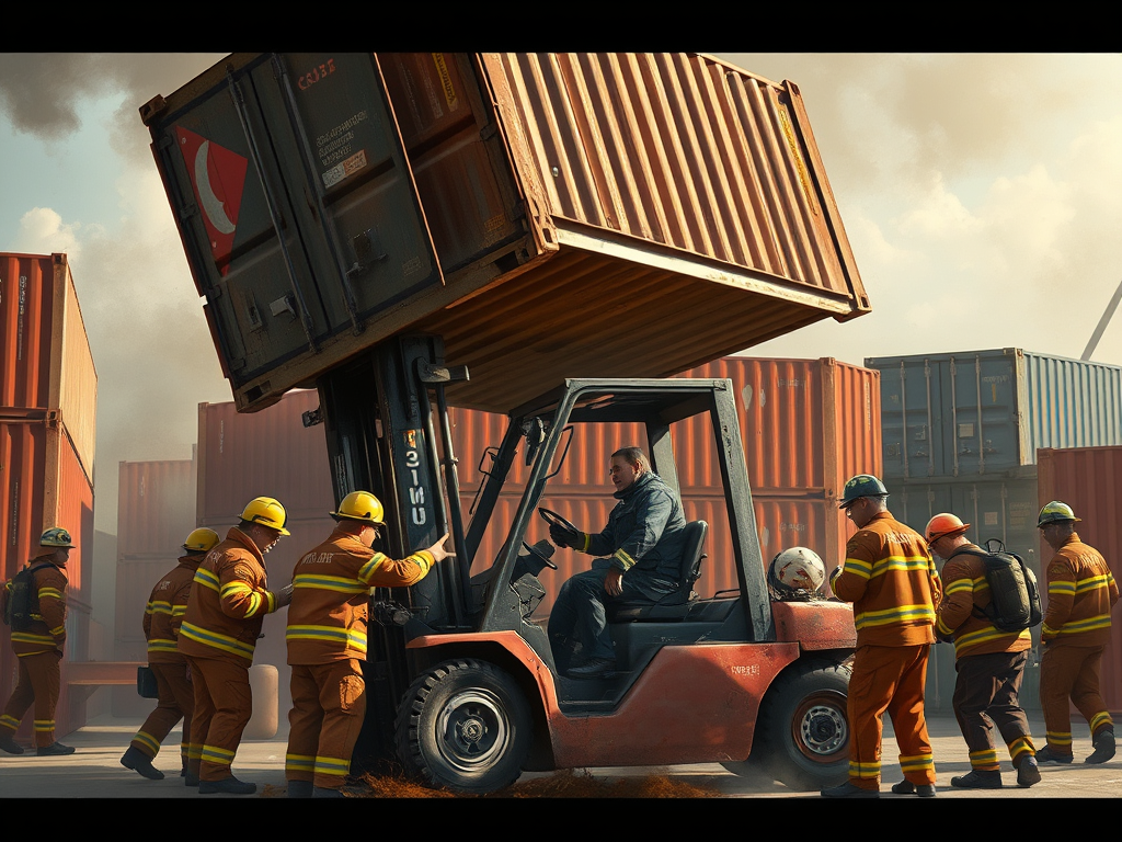 Container Incident at Pasir Panjang: Forklift Operator Injured ...